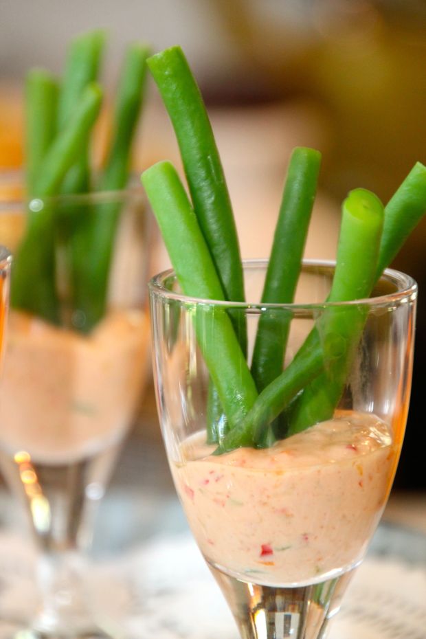 LIGHT THOUSAND ISLAND DRESSING WITH CRISPY GREEN BEAN APPETIZER | Kris ...